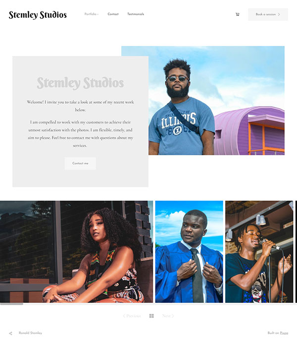Best Photography Portfolio Website Examples - Pixpa