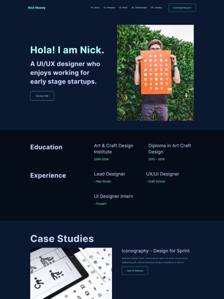 Website Templates for Photographers, Creators & Small Businesses
