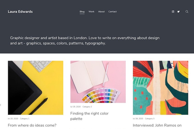 Design Portfolio Templates - Best Website Templates for Designers